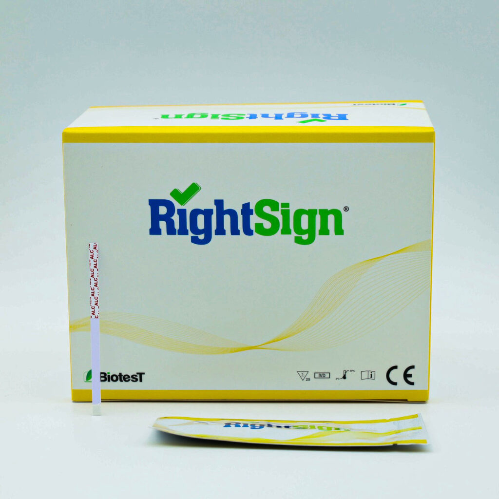 ALC Alcohol - Rapid Test Strip - RightSign - Promalab Ec - Importadora ...