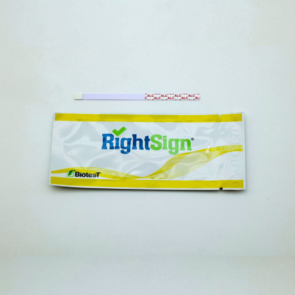ALC Alcohol - Rapid Test Strip - RightSign - Promalab Ec - Importadora ...